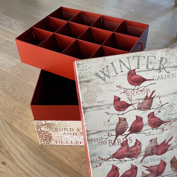 Bob's Boxes | Holiday | Bobs Boxes Ornament Storage Box Winter Pallet ...